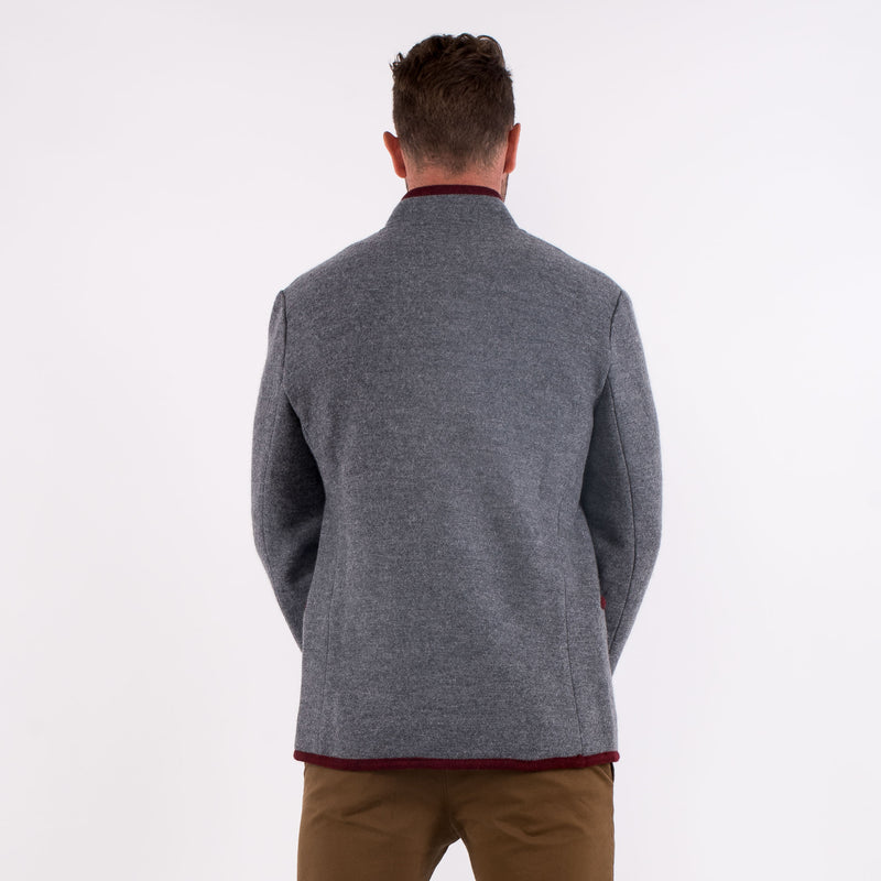 Clemens - Men's Austrian Boiled Wool Trachten Gray Jacket - Robert W. Stolz