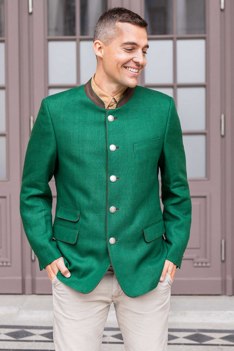 Our authentic austrian loden blazer in charcoal - Robert W. Stolz