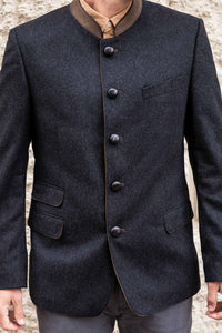 Our authentic austrian loden blazer in charcoal - Robert W. Stolz