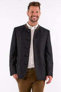 Our authentic austrian loden blazer in charcoal - Robert W. Stolz