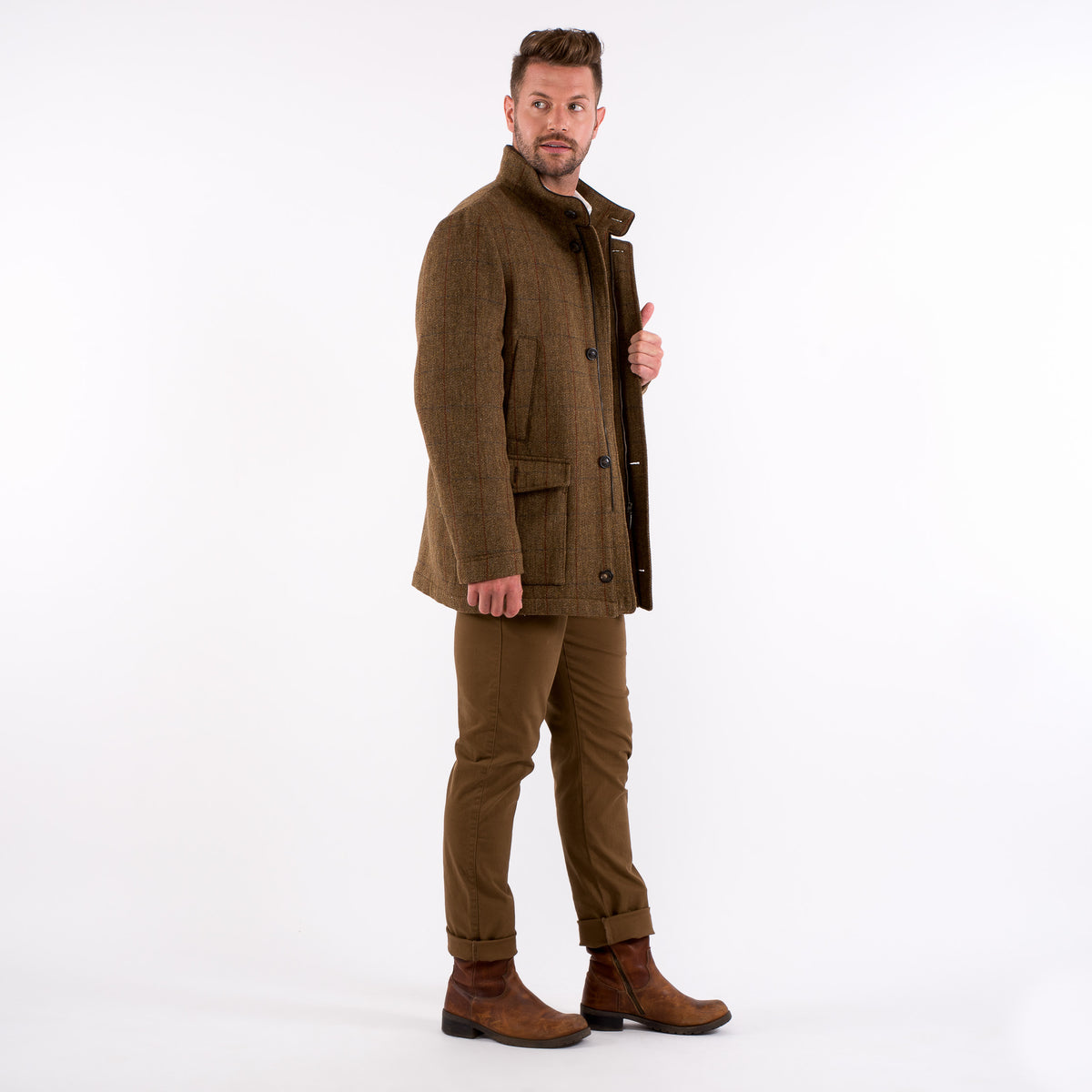 Winston Winter Shooting Coat in Tweed - Robert W. Stolz